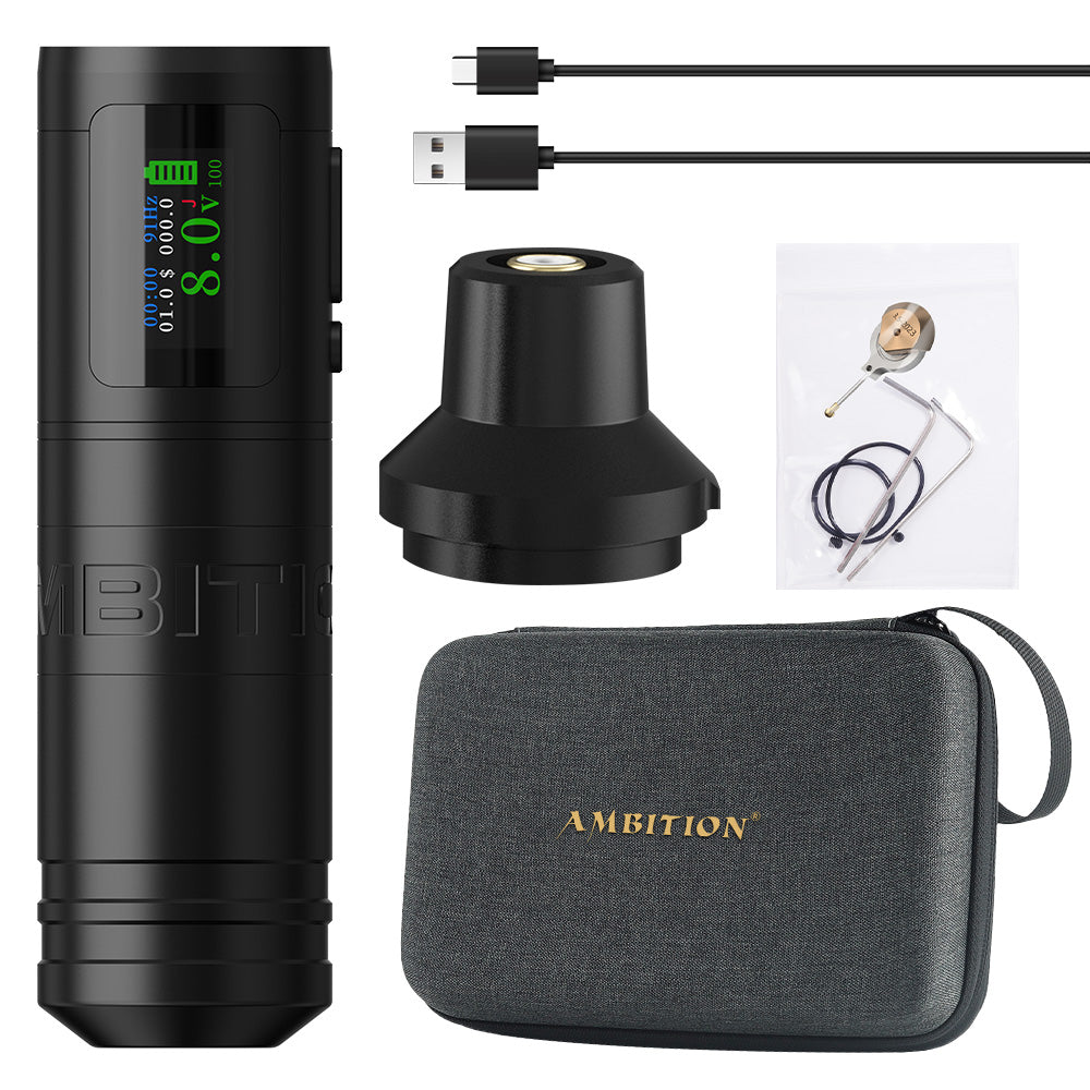 Ambition Ninja Ultra 2024 Wireless Tattoo Machine Pen – Ambition Tattoo