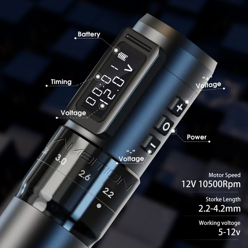 Ambition Mars-U Wireless Battery – Ambition Tattoo