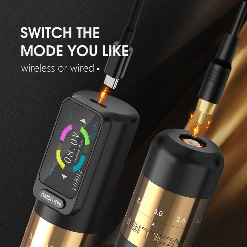 Ambition Seher Adjustable Stroke Wireless Tattoo Machine Pen – Ambition ...