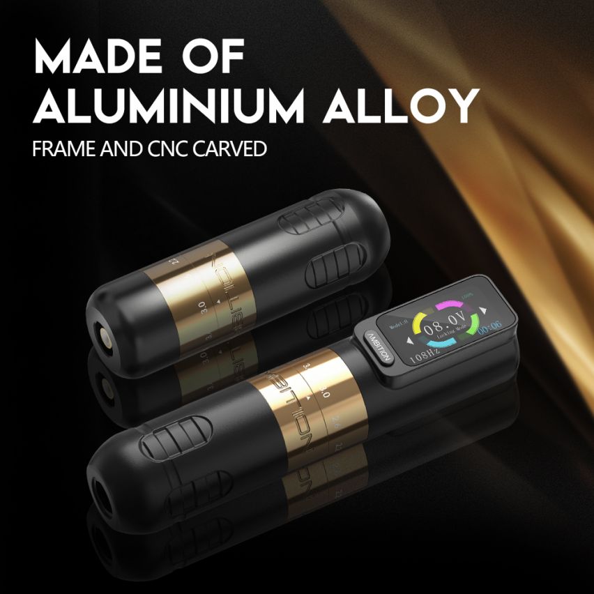 Ambition Seher Adjustable Stroke Wireless Tattoo Machine Pen – Ambition ...