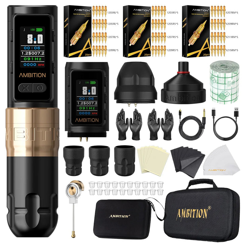 Ambition Soldier Max Kit Professional Tattoo Machines – Ambition Tattoo