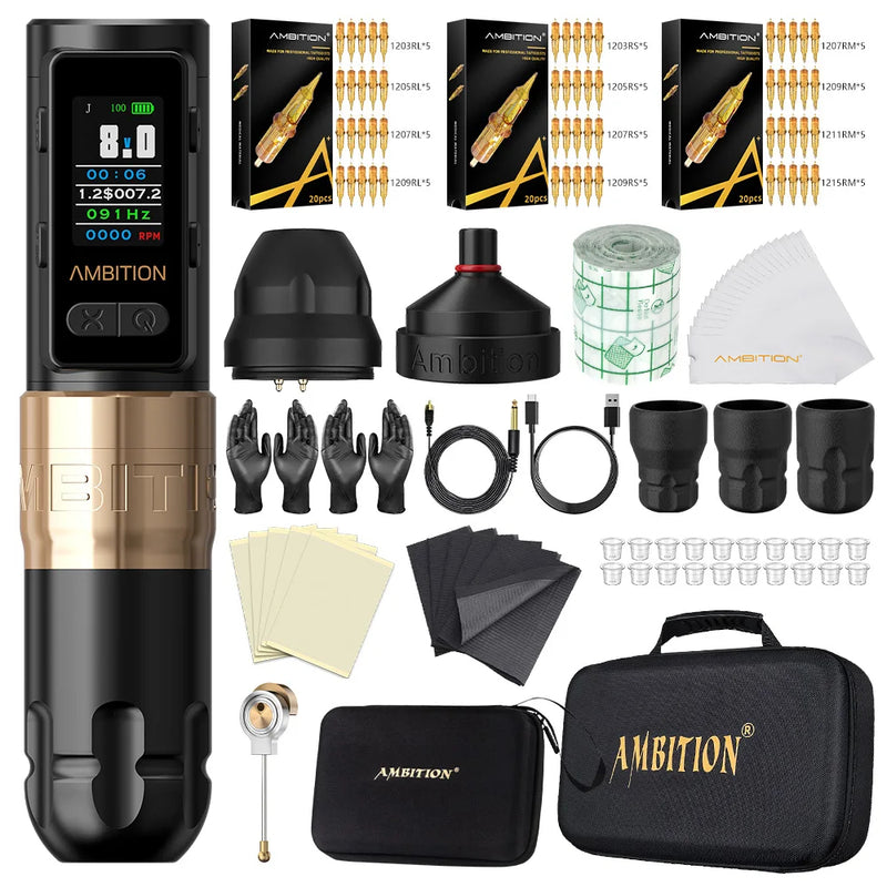 Ambition Soldier Max Kit Professional Tattoo Machines – Ambition Tattoo