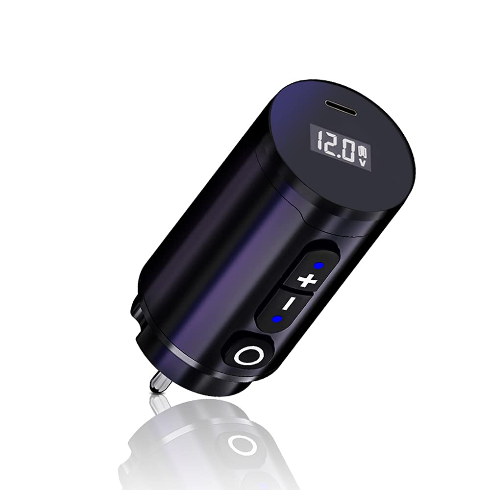 Ambition Portable Wireless Tattoo Battery Power Supply with LED Digita